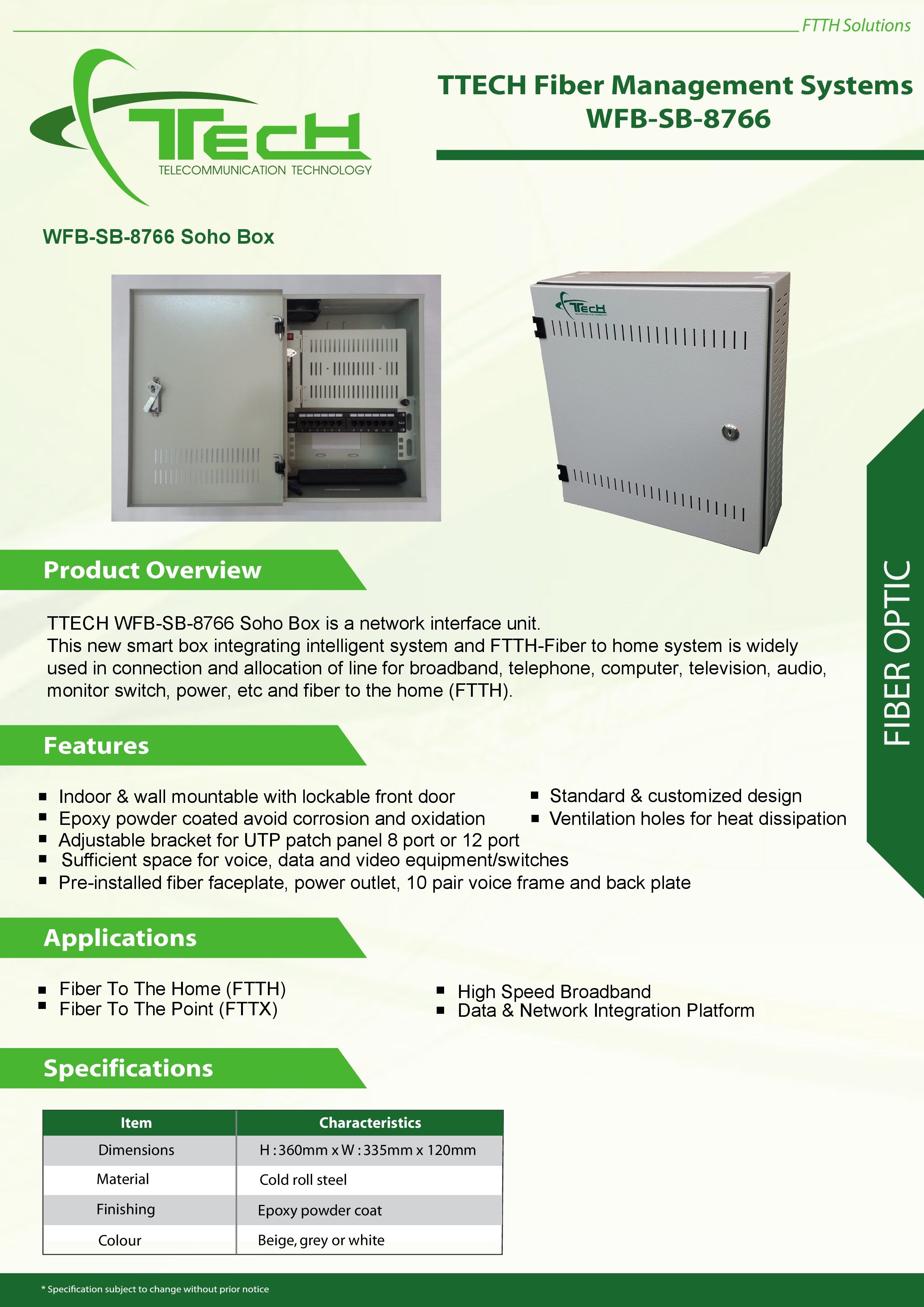 06. FTTH Solutions - Soho Box